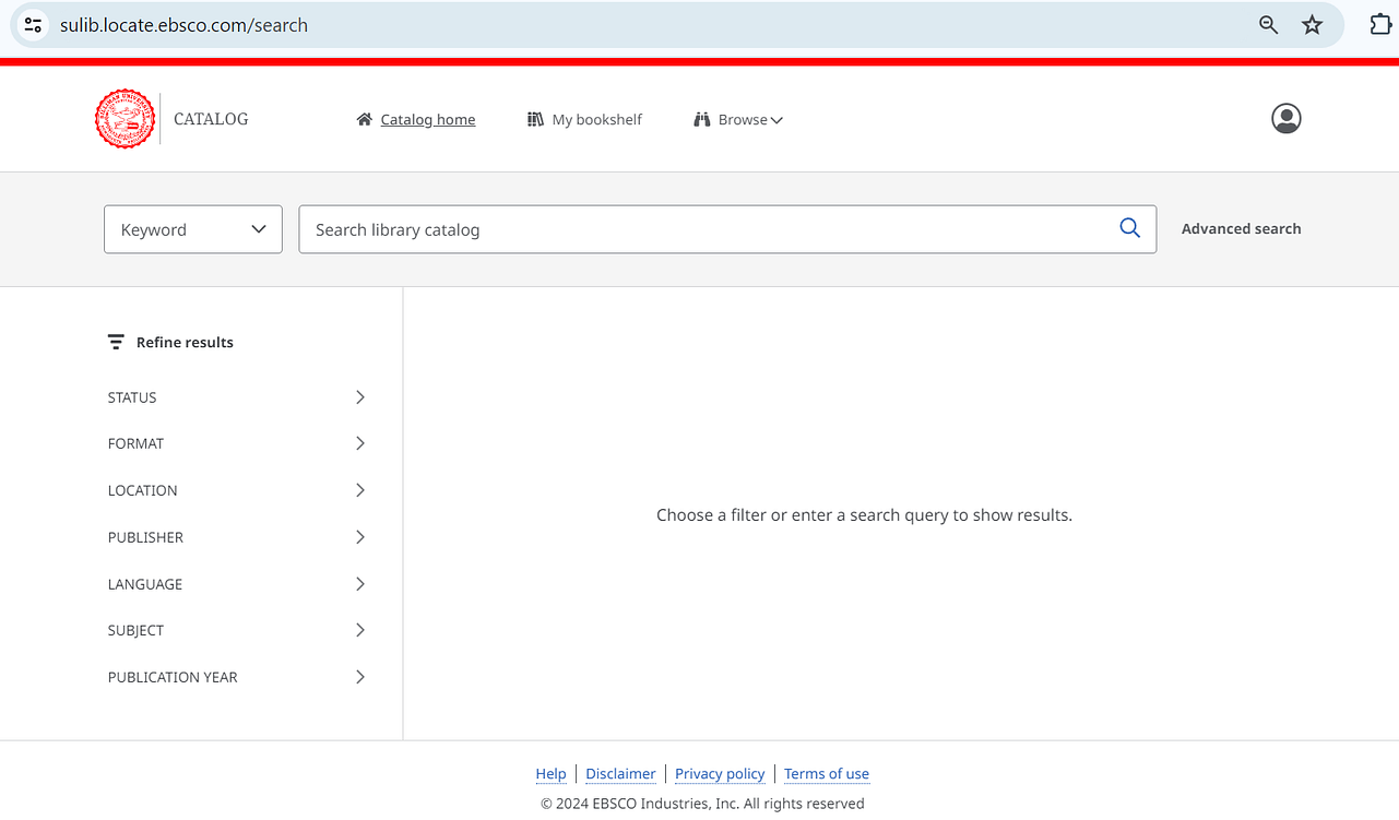 ONLINE PUBLIC ACCESS CATALOG - Silliman Library